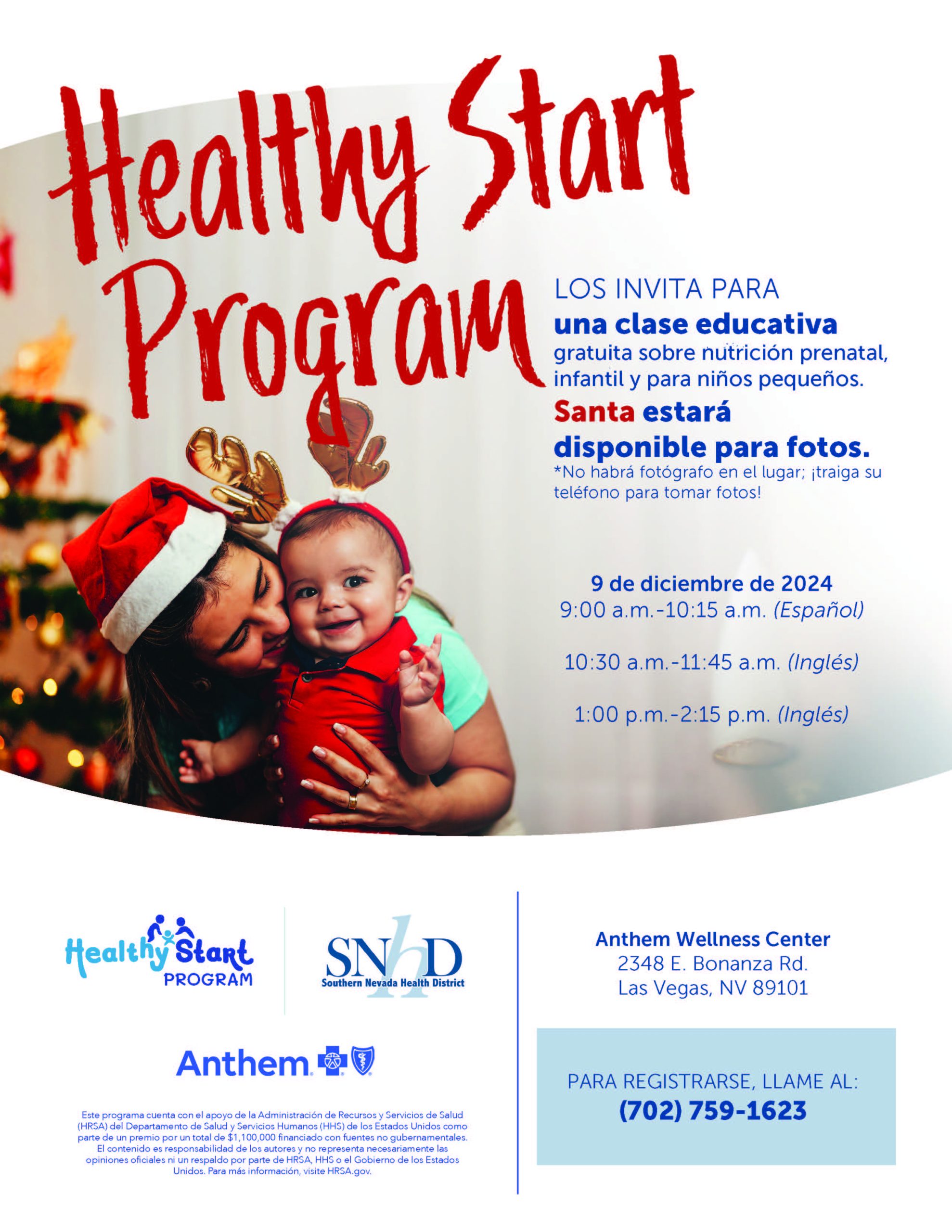 Clase educativa de Healthy Start Program - Viva Saludable